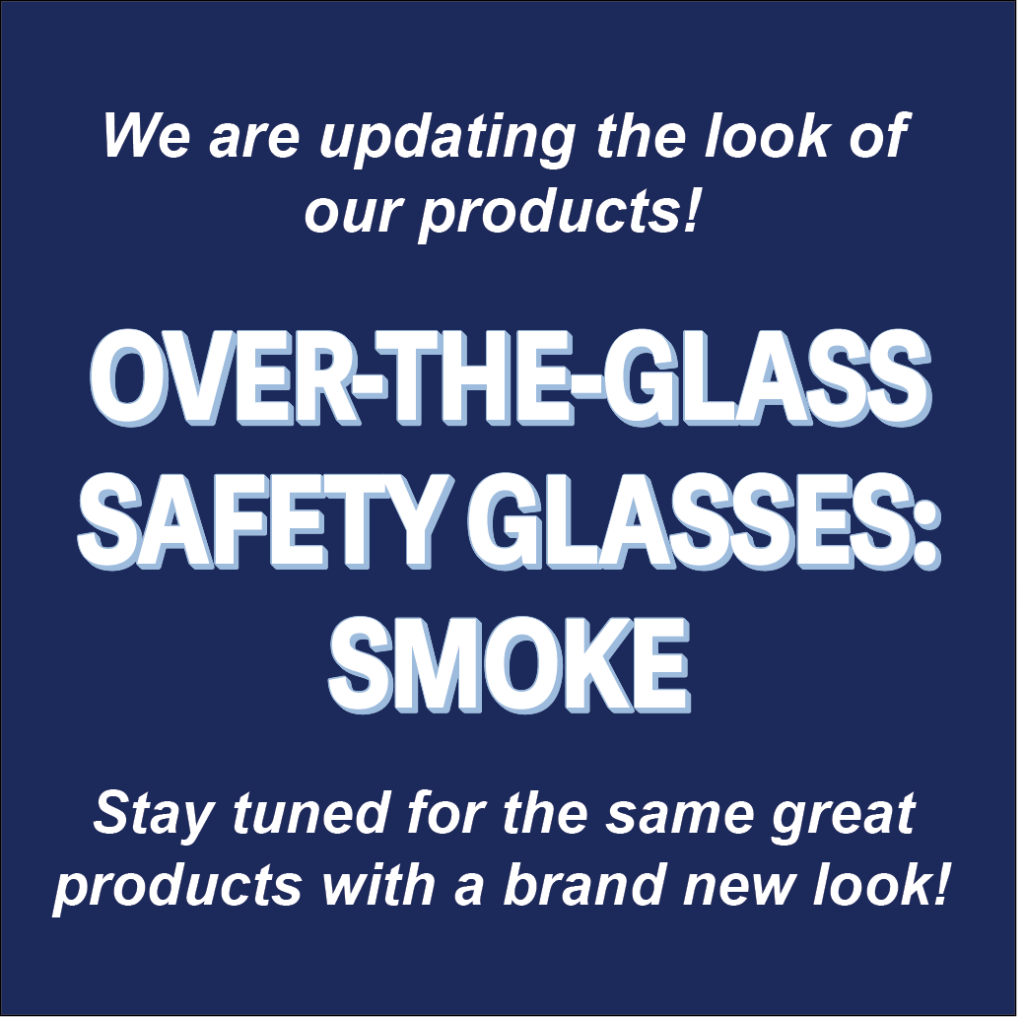 Over-the-Glass Safety Glasses: Smoke - Blue Cardinal Chemical