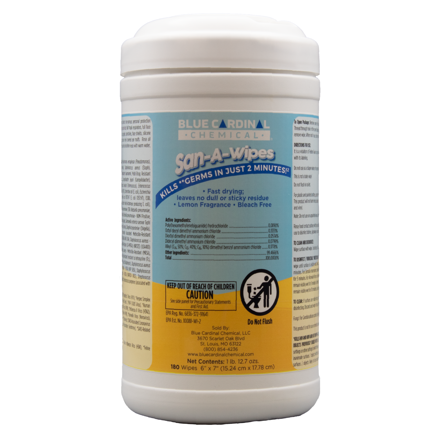 San-A-Wipes - Blue Cardinal Chemical