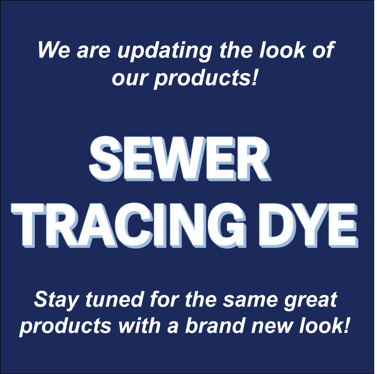 Sewer Tracing Dye - Blue Cardinal Chemical